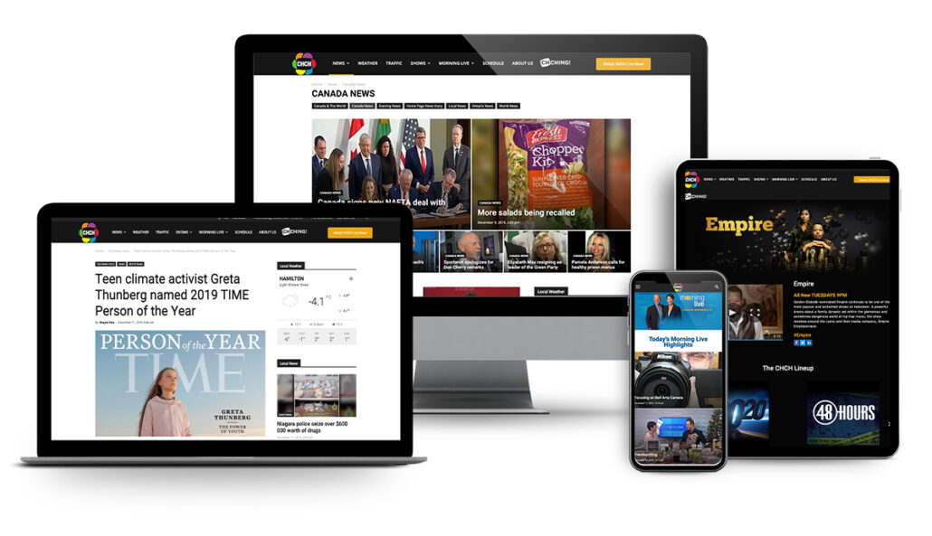 CHCH Television - Zinger Web Design